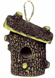 #2574 Mini Birdhouse - Bark 2 3-4" – CeramicShop.com