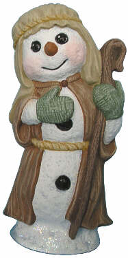#2882 Snow Nativity - Joseph Snowman 4 3-4" – CeramicShop.com