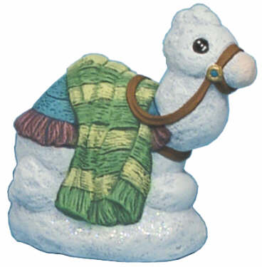 #2889 Snow Nativity - Camel Snowman Baby 3 1-4" – CeramicShop.com