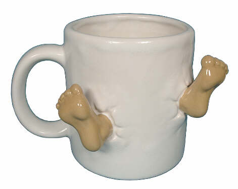 #2917 Foot Mug 3 1-2" X 4 1-2" – CeramicShop.com