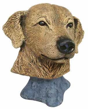 #2993 Dog Bust - Golden Retriever 4" – CeramicShop.com