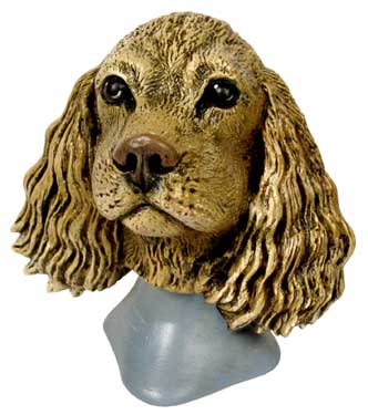 #3264 Dog Bust - Cocker Spaniel 4" – CeramicShop.com